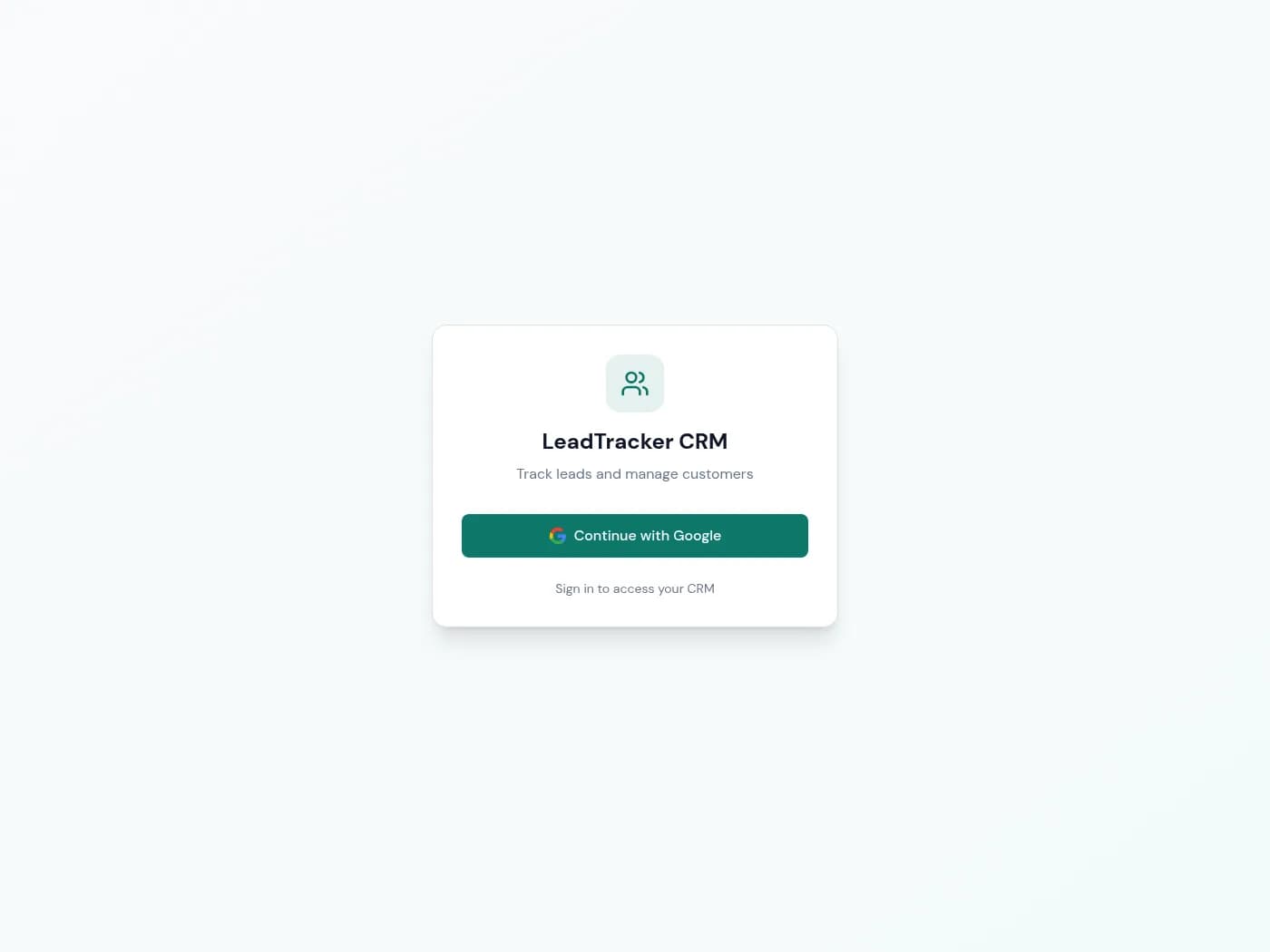LeadTracker CRM