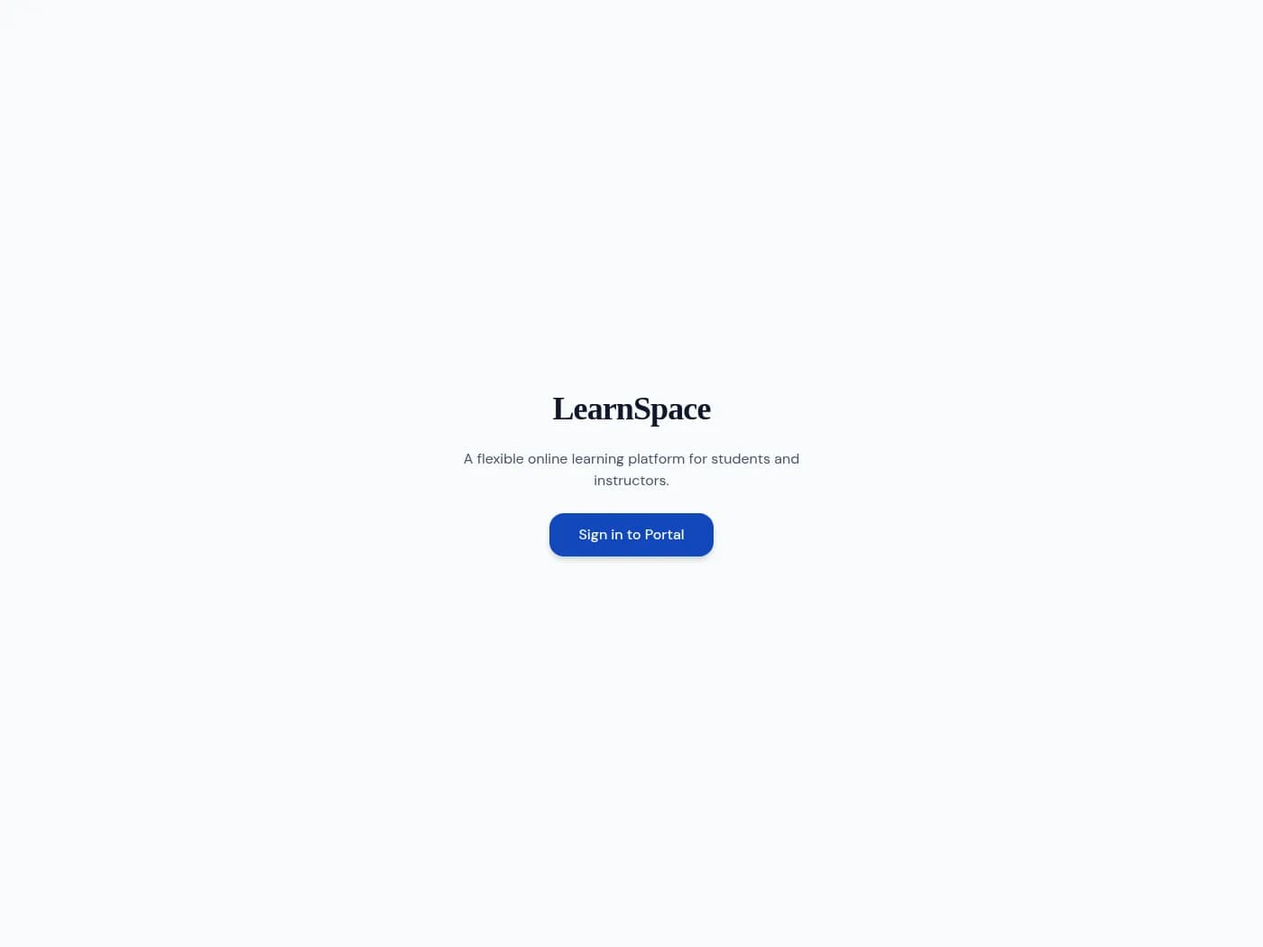 LearnSpace Web Portal