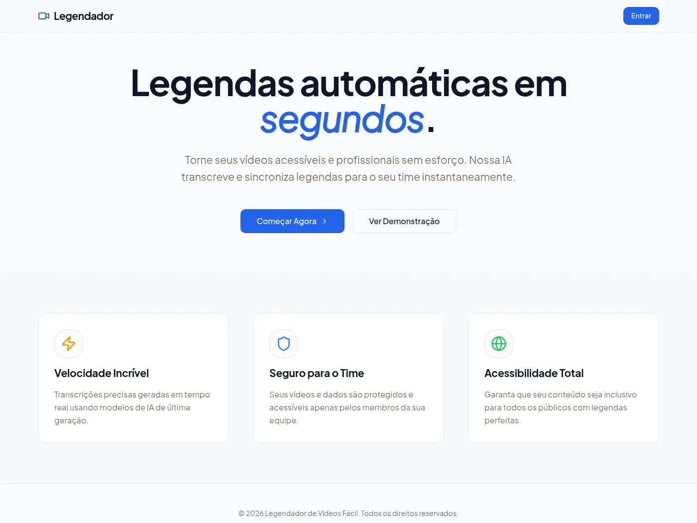Legendador de Vídeos Fácil