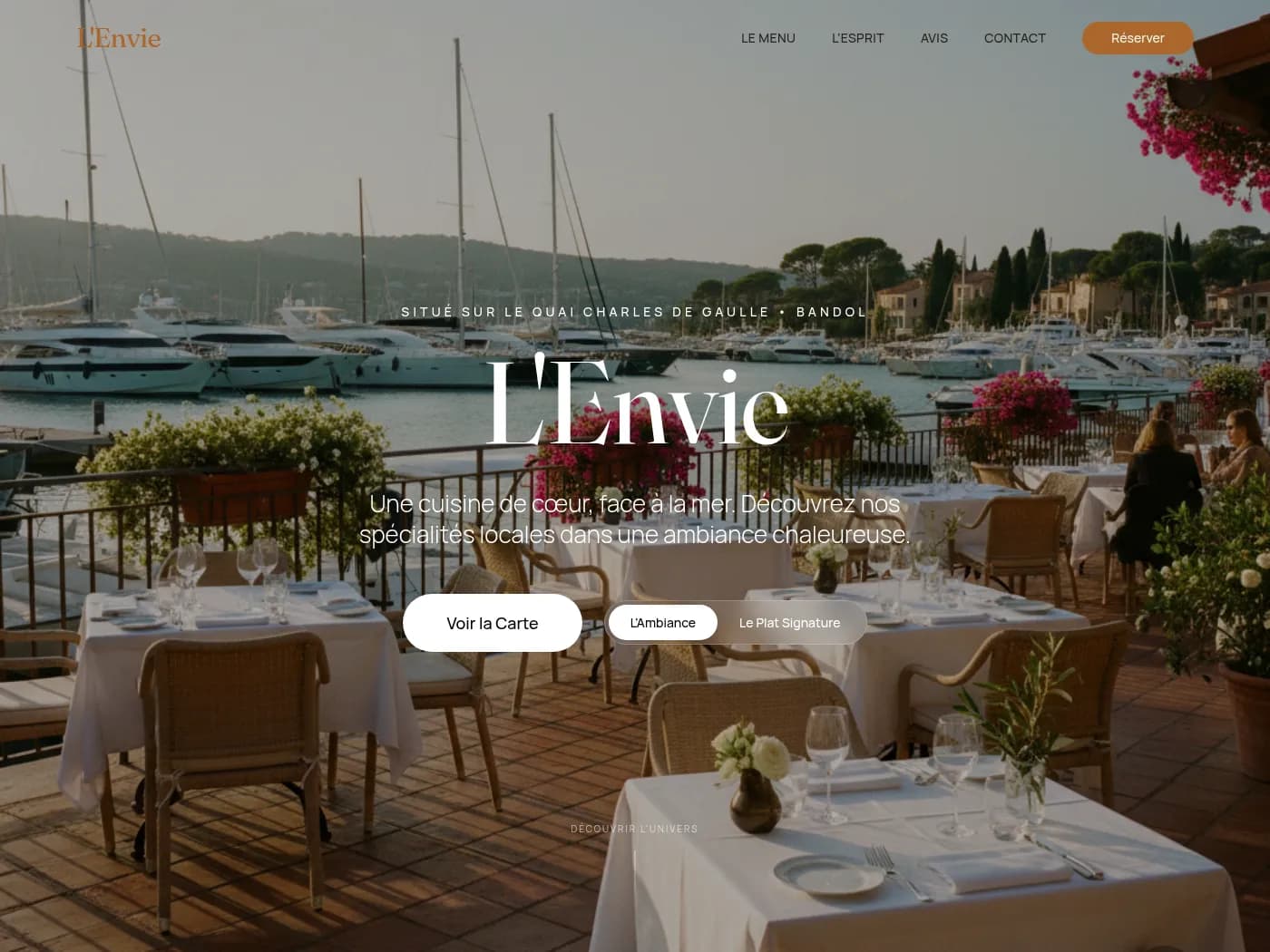 L'Envie Restaurant Web