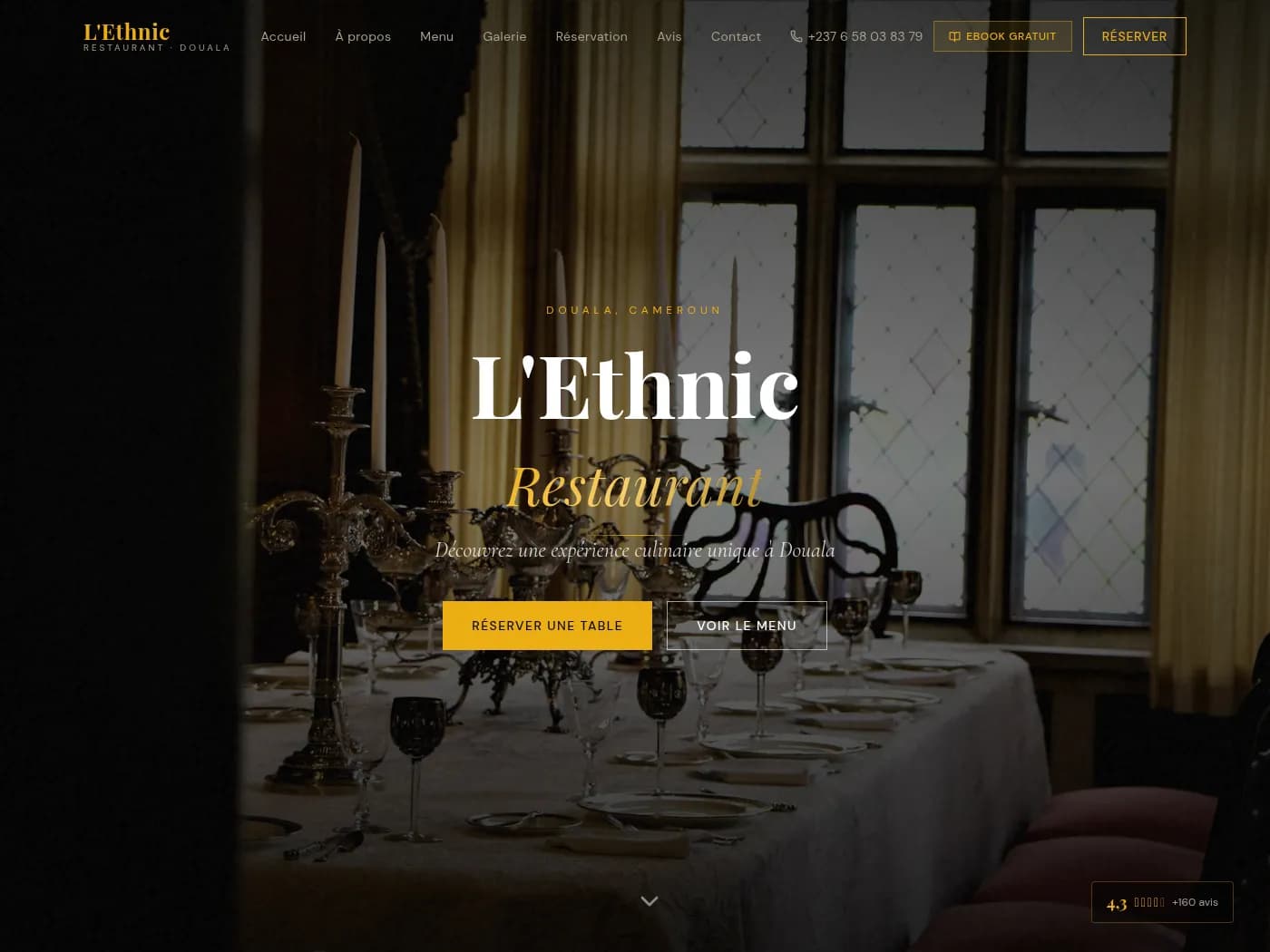 L'Ethnic Restaurant Web