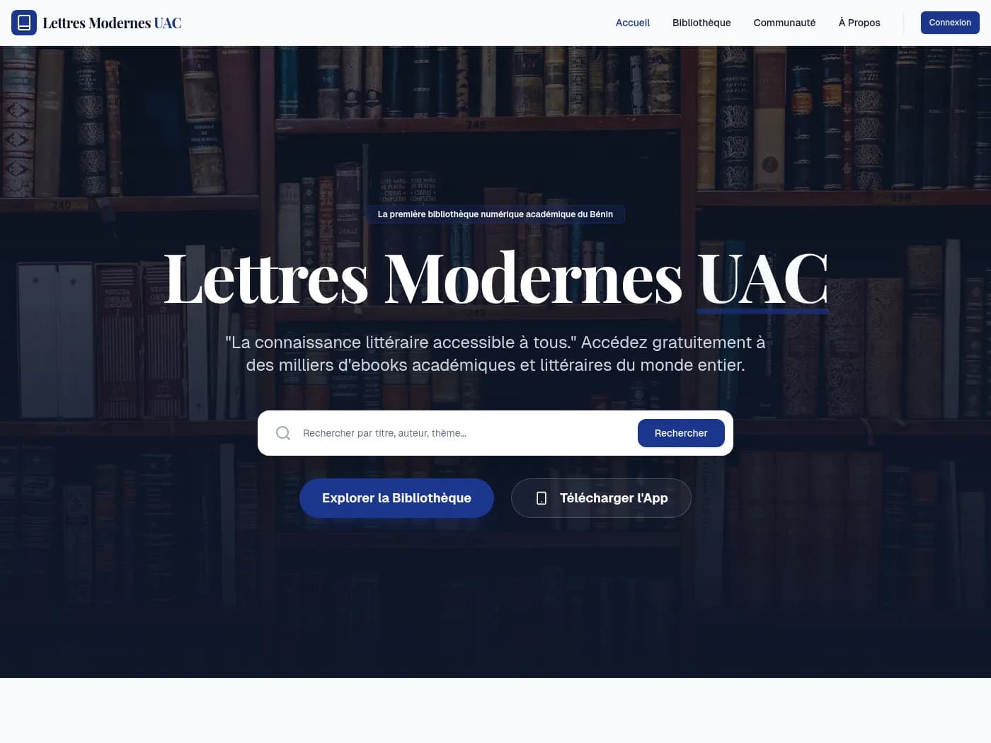Lettres Modernes UAC Library