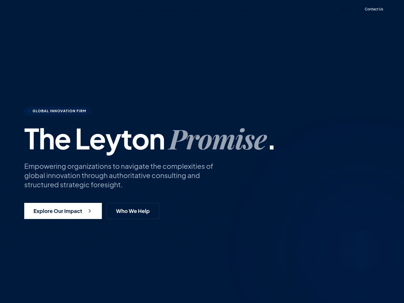 Leyton Vision Homepage