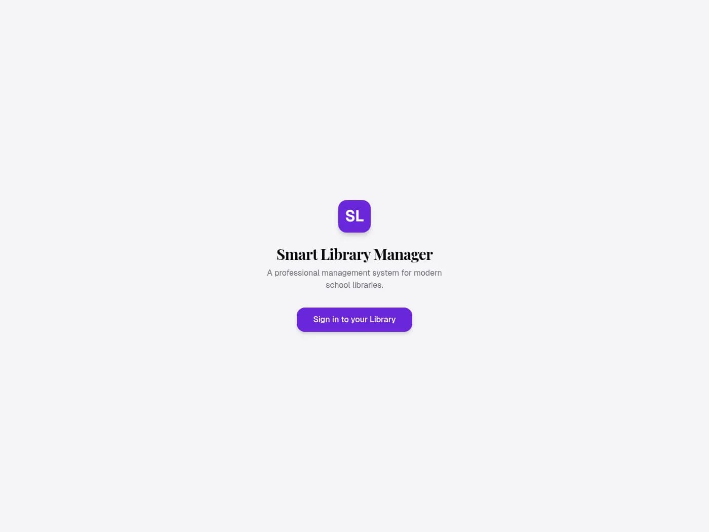 Smart Library Manager