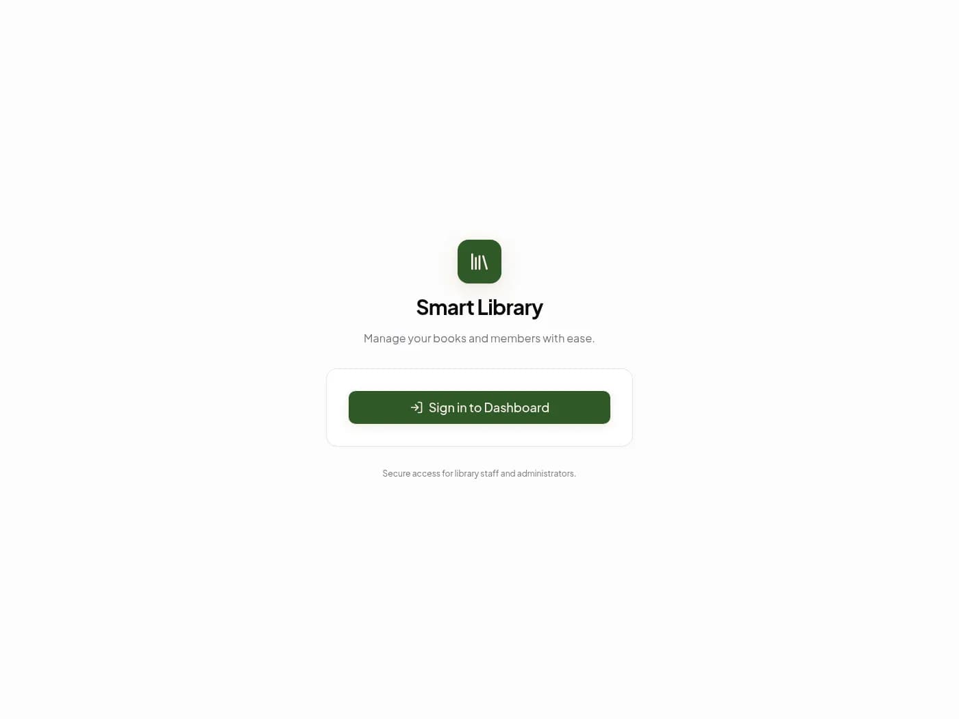 Smart Library Manager