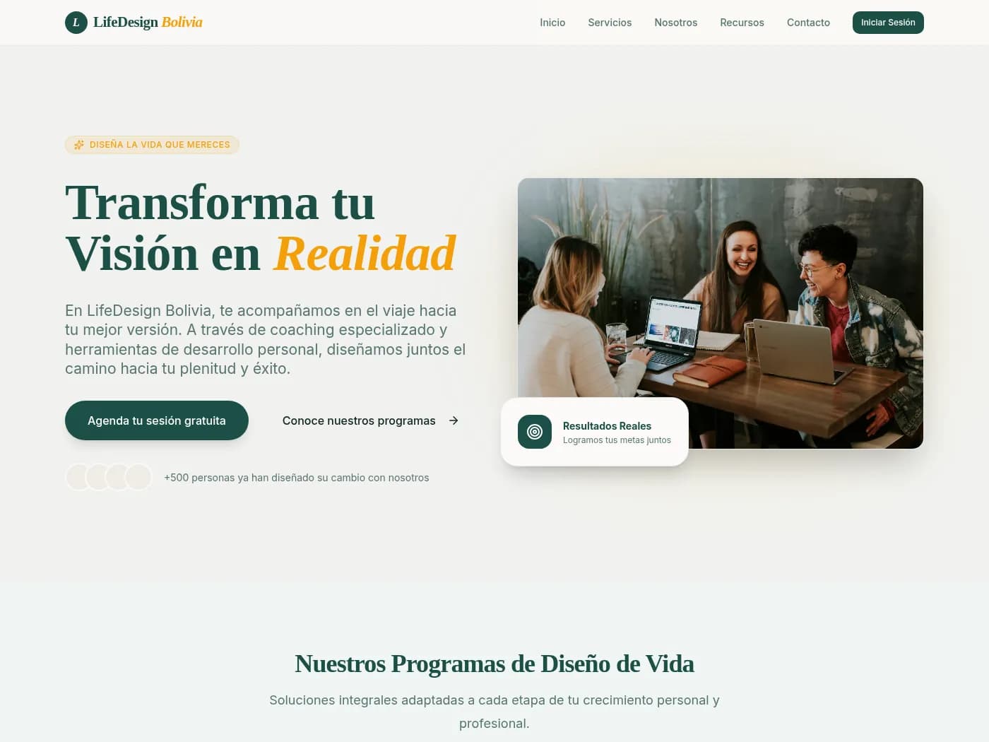 Lifedesign Bolivia Site
