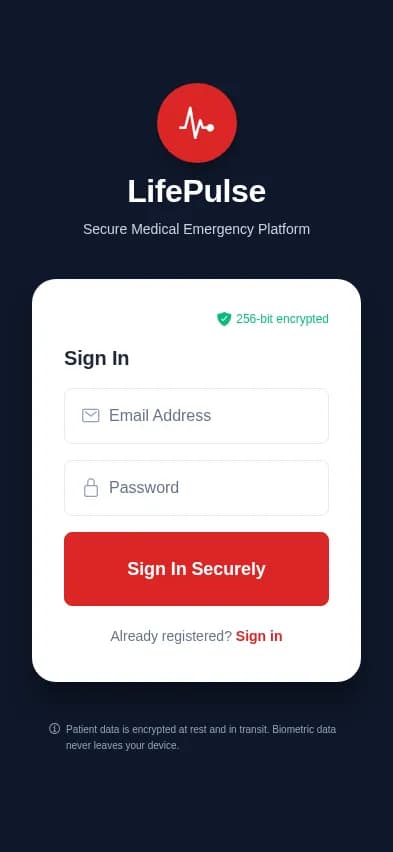 LifePulse Emergency App