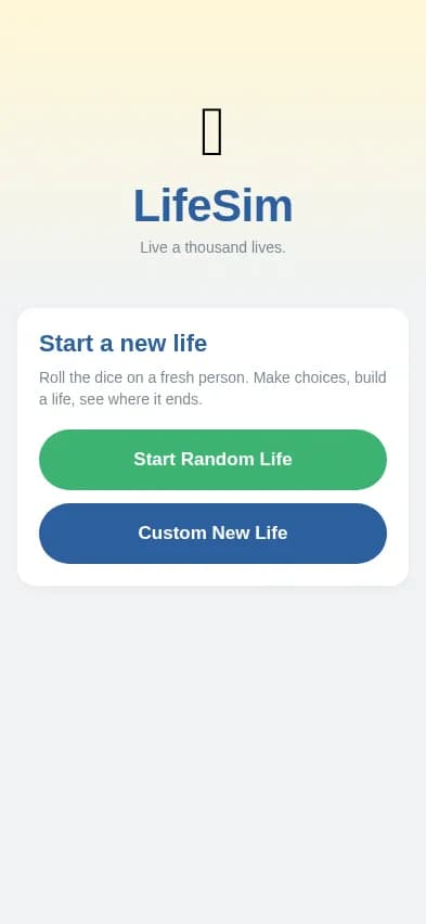 LifeSim: Dynasty Edition