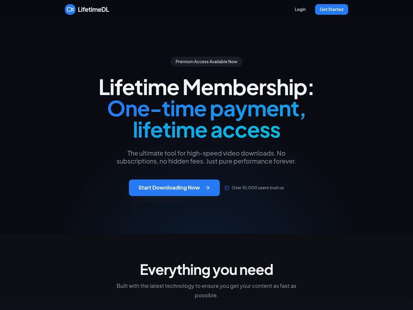 Lifetime Video Downloader