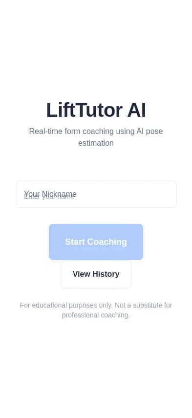 LiftTutor AI