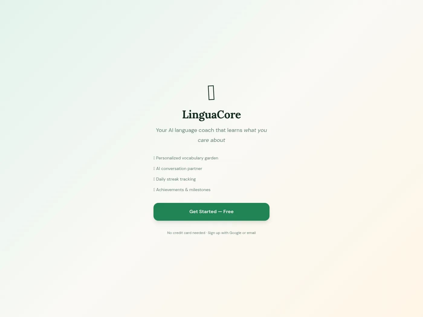 LinguaCore AI Coach