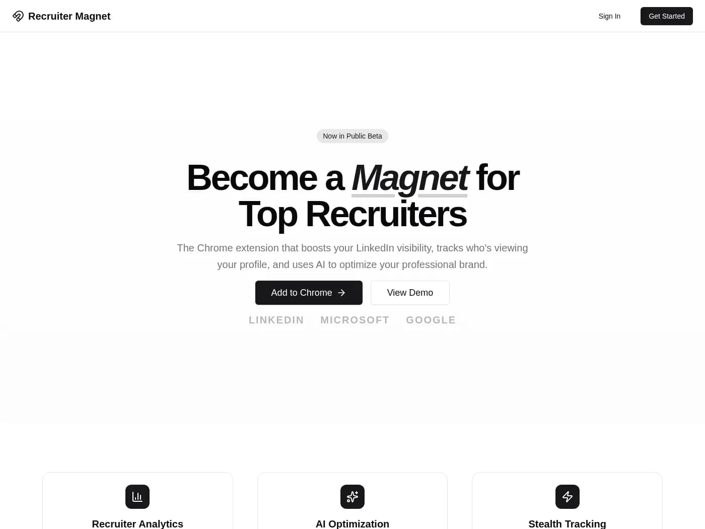 Recruiter Magnet Extension