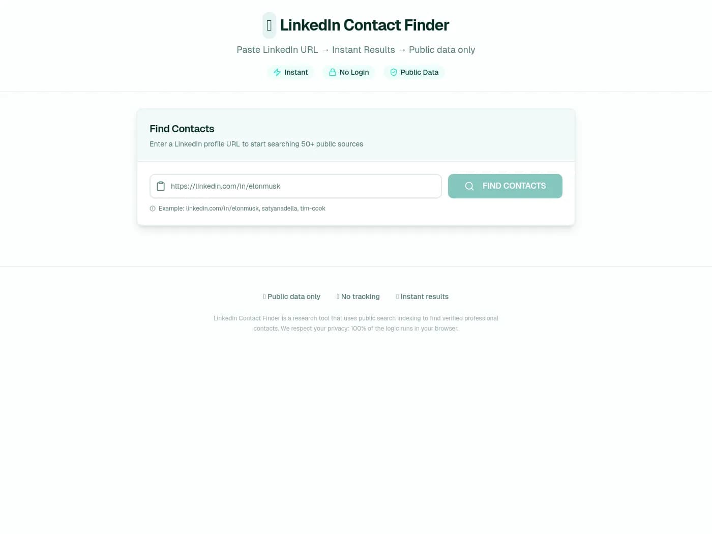 LinkedIn Contact Finder