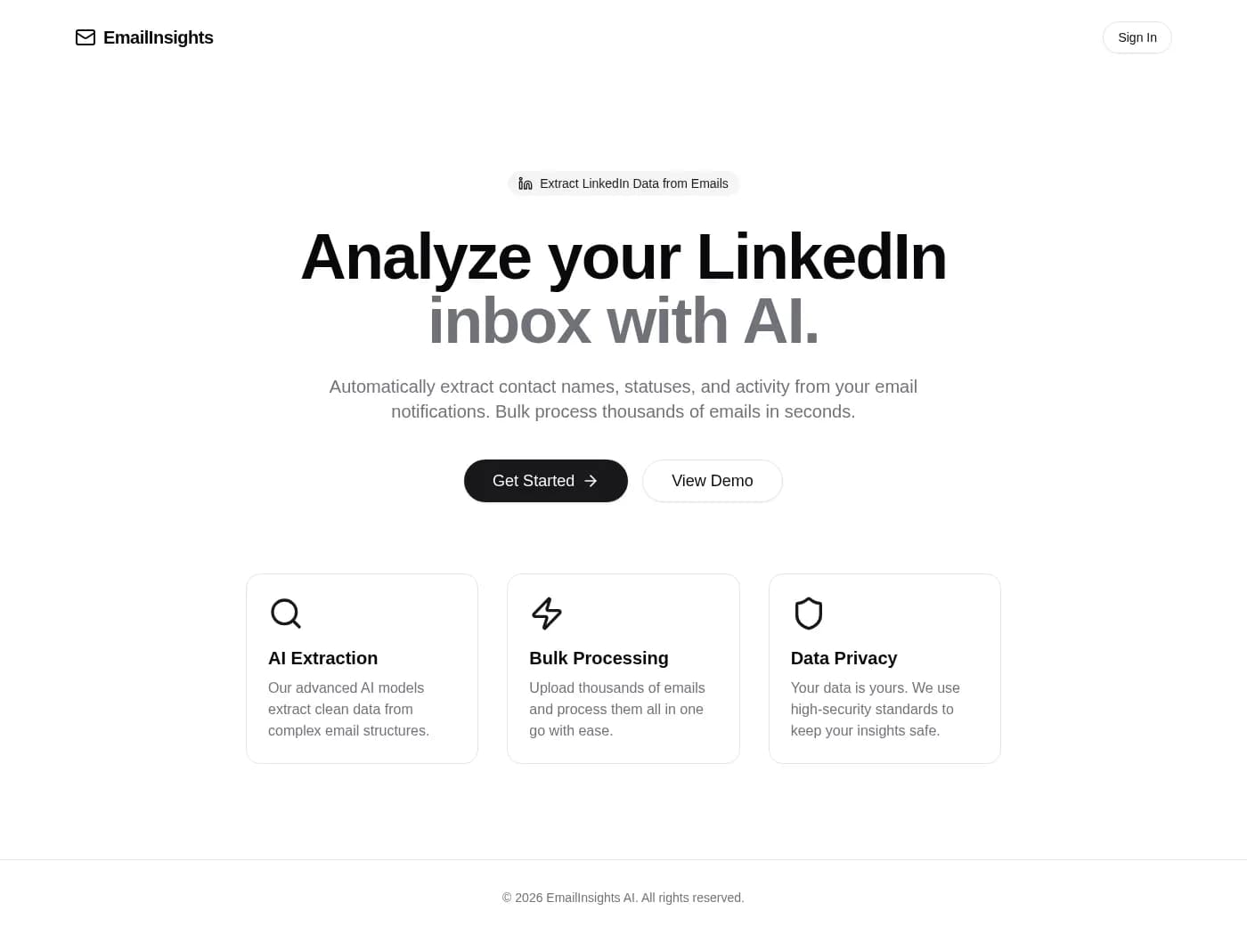 LinkedIn Email Insights