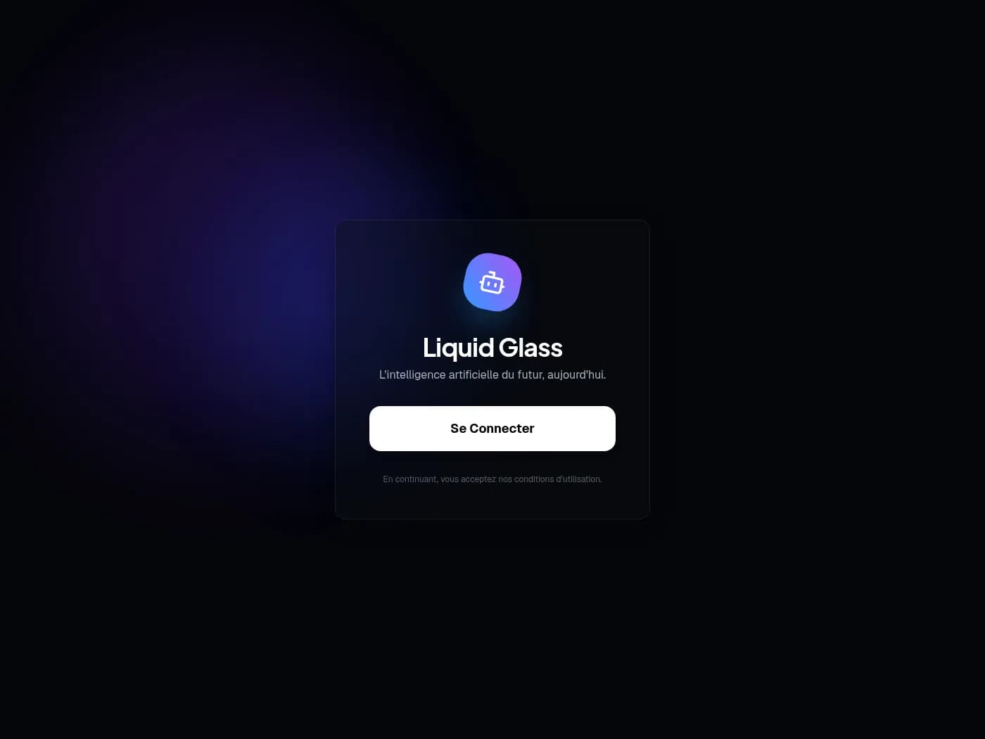 Liquid Glass Chatbot