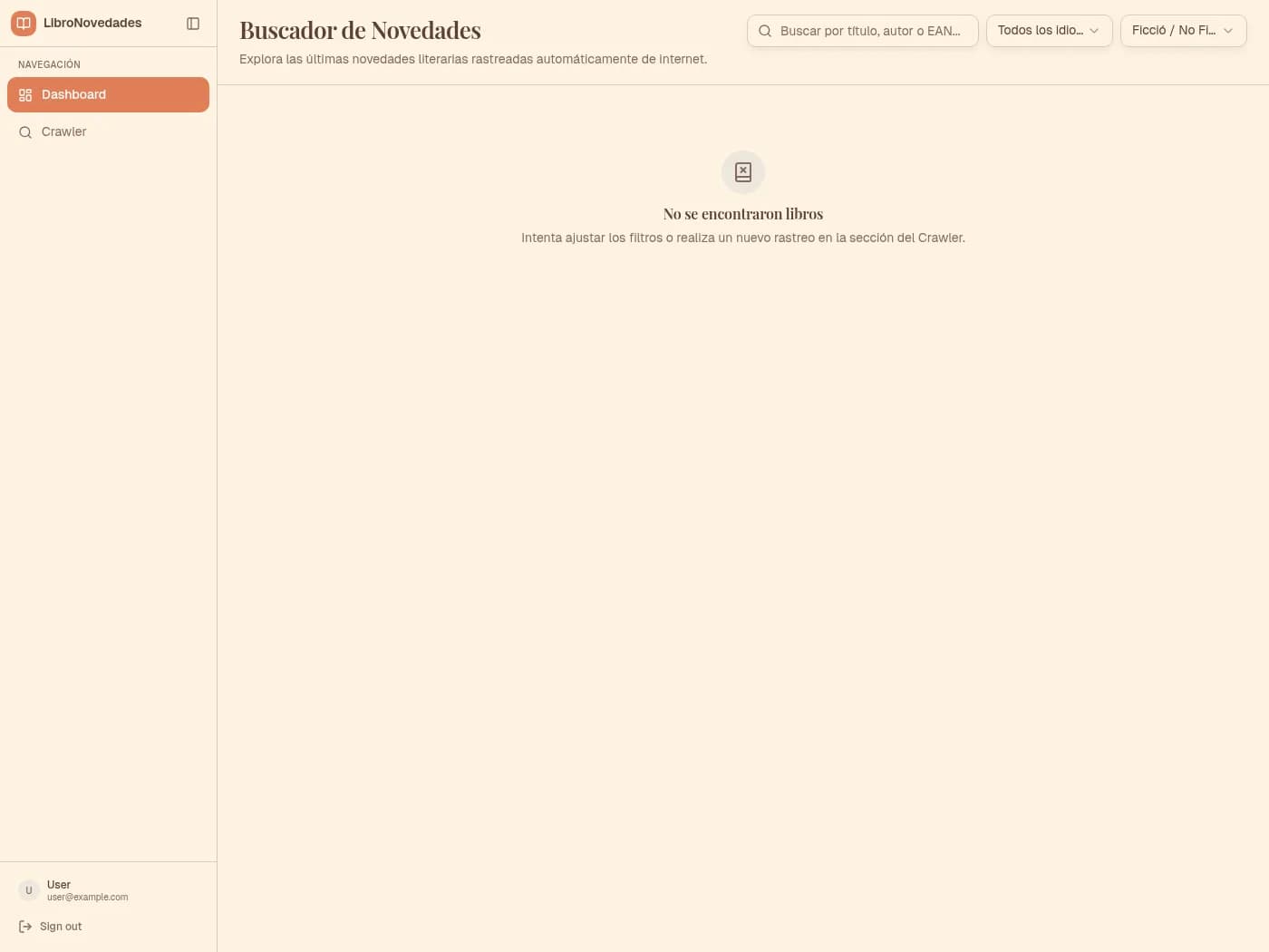 LibroNovedades Finder