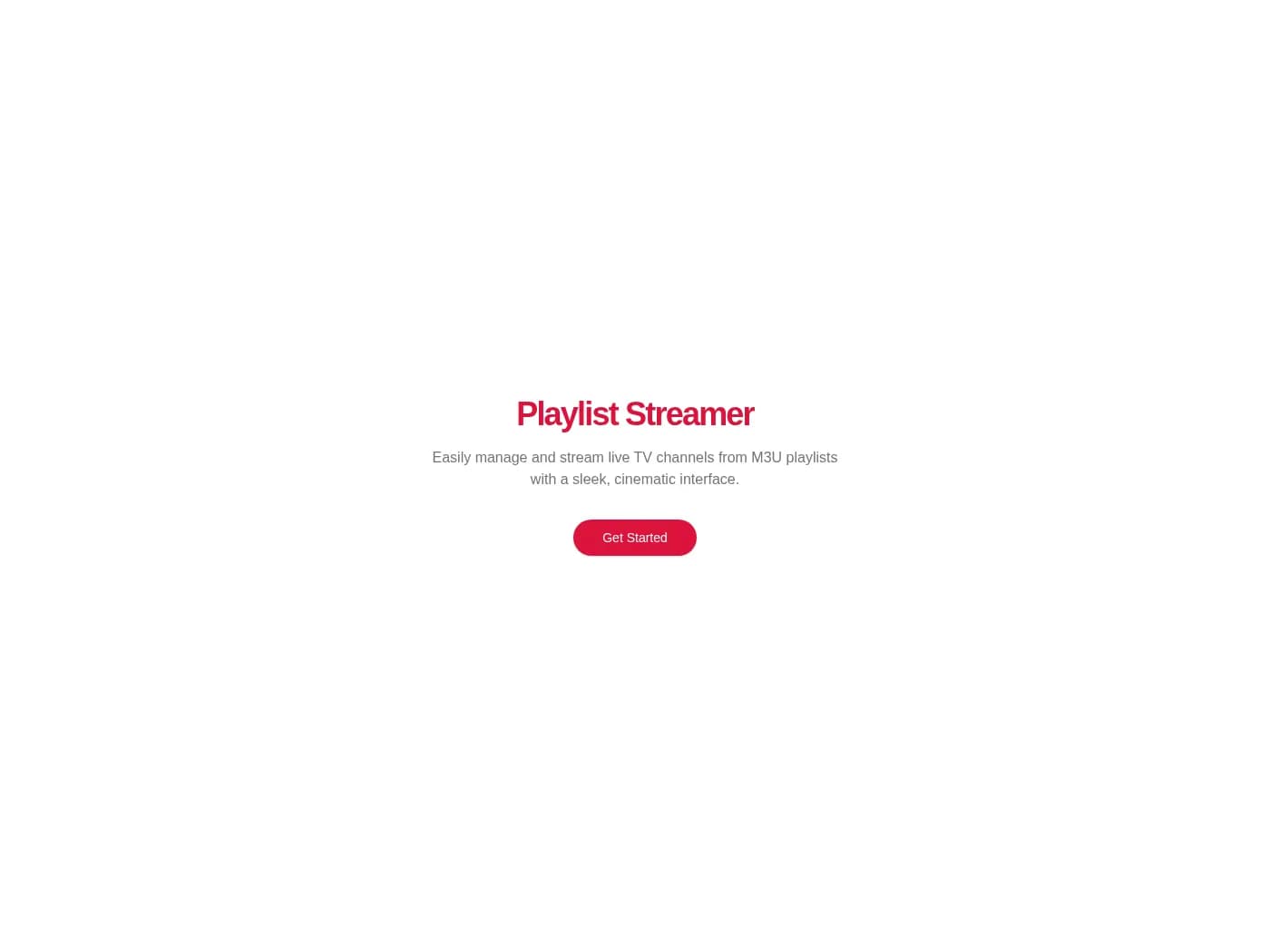 Playlist Streamer