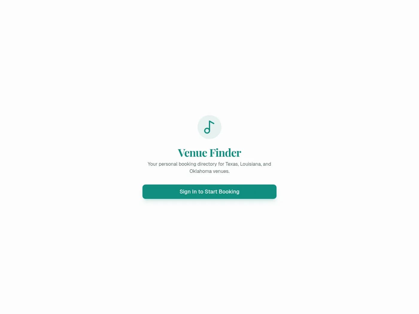 Live Venue Finder