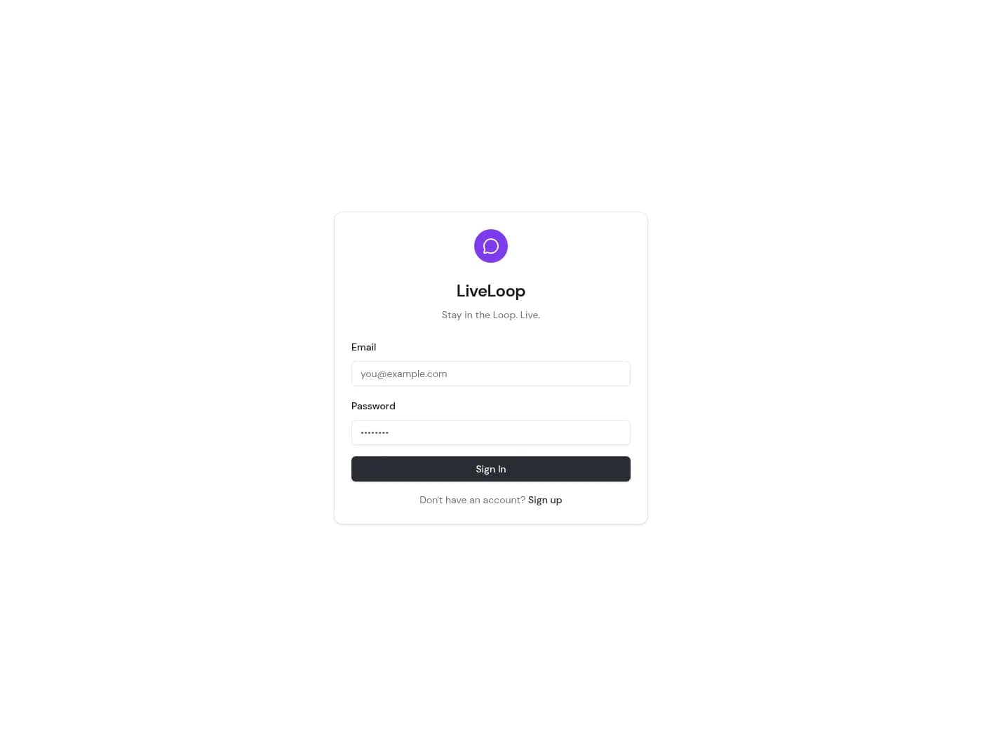 LiveLoop Chat Platform