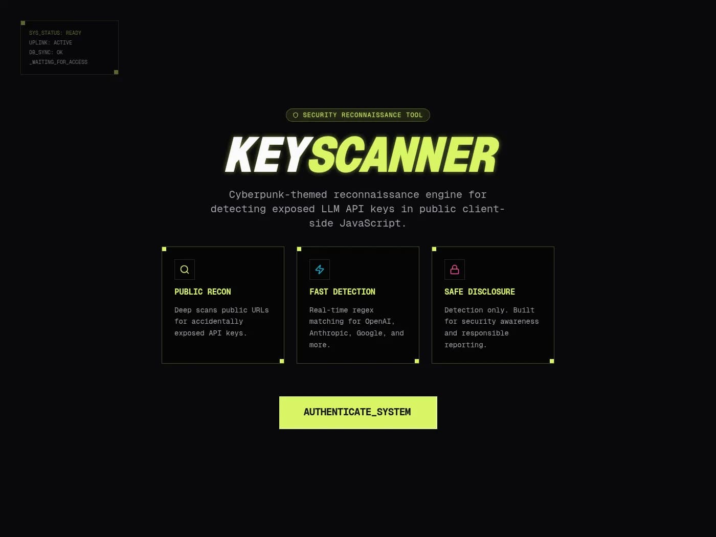 LLM KeyScanner