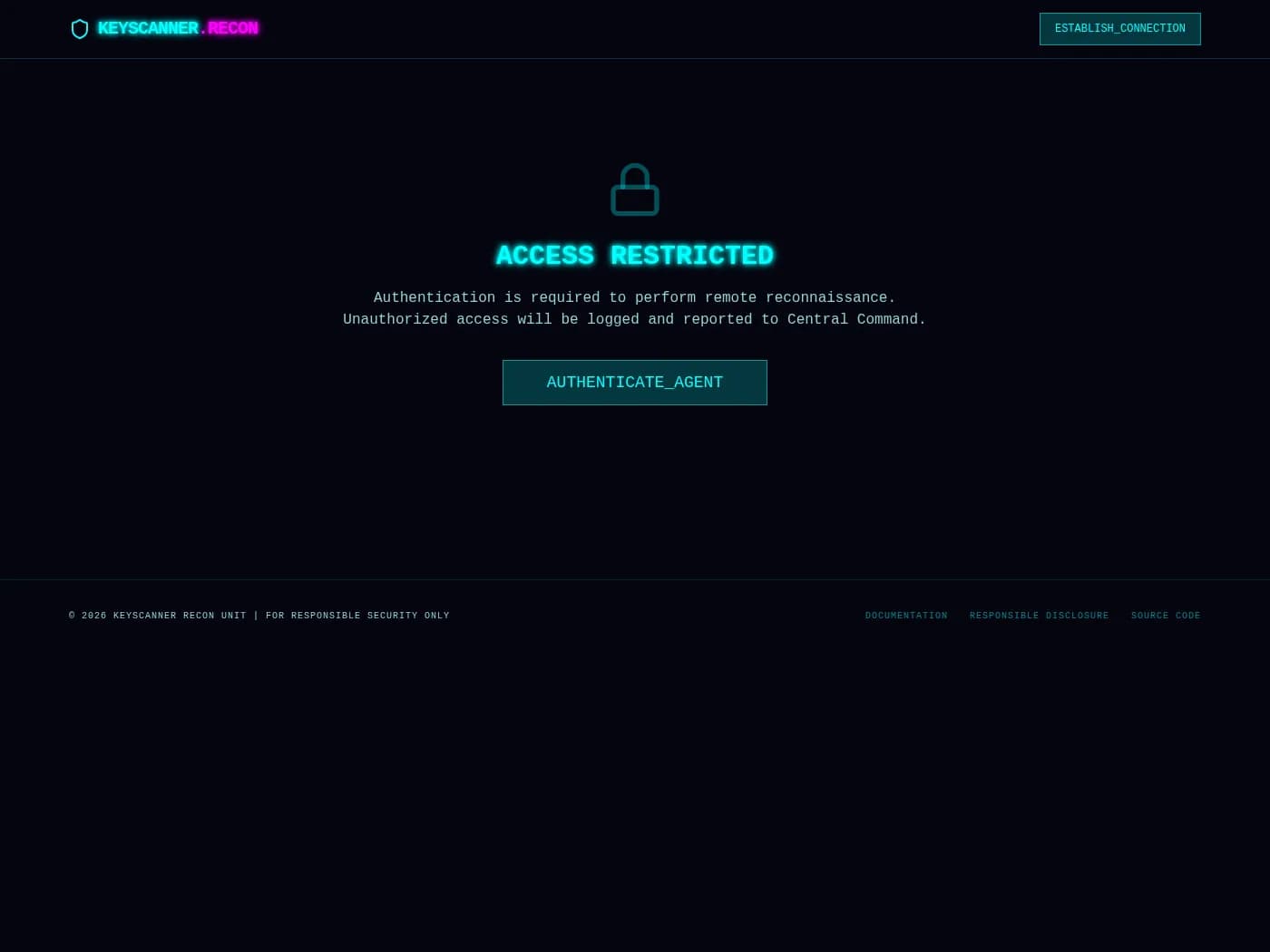 Cyberpunk LLM Key Scanner