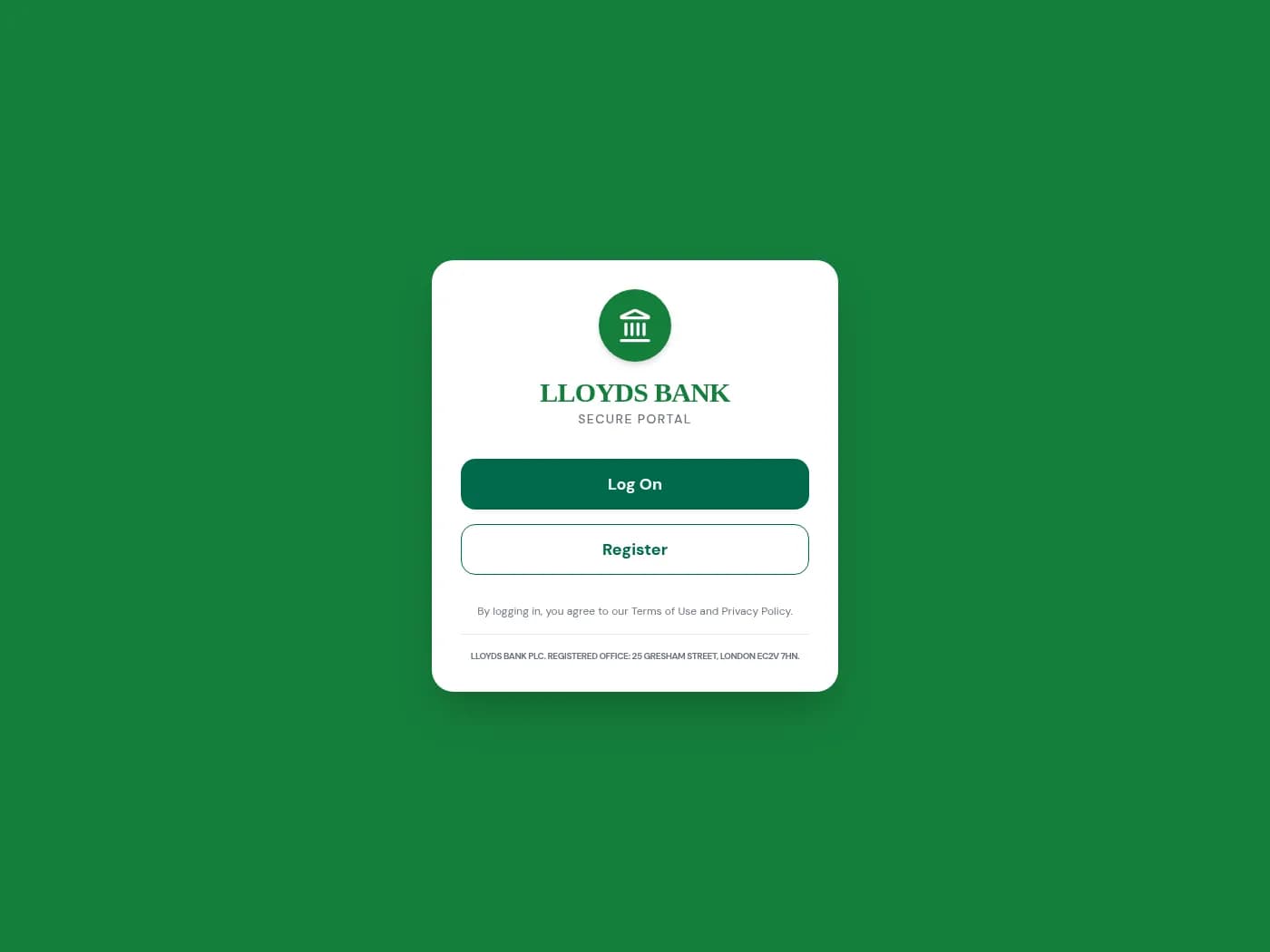 Lloyds Bank App Replica