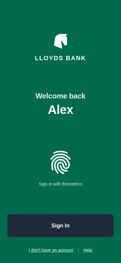 LloydsBank App Replica