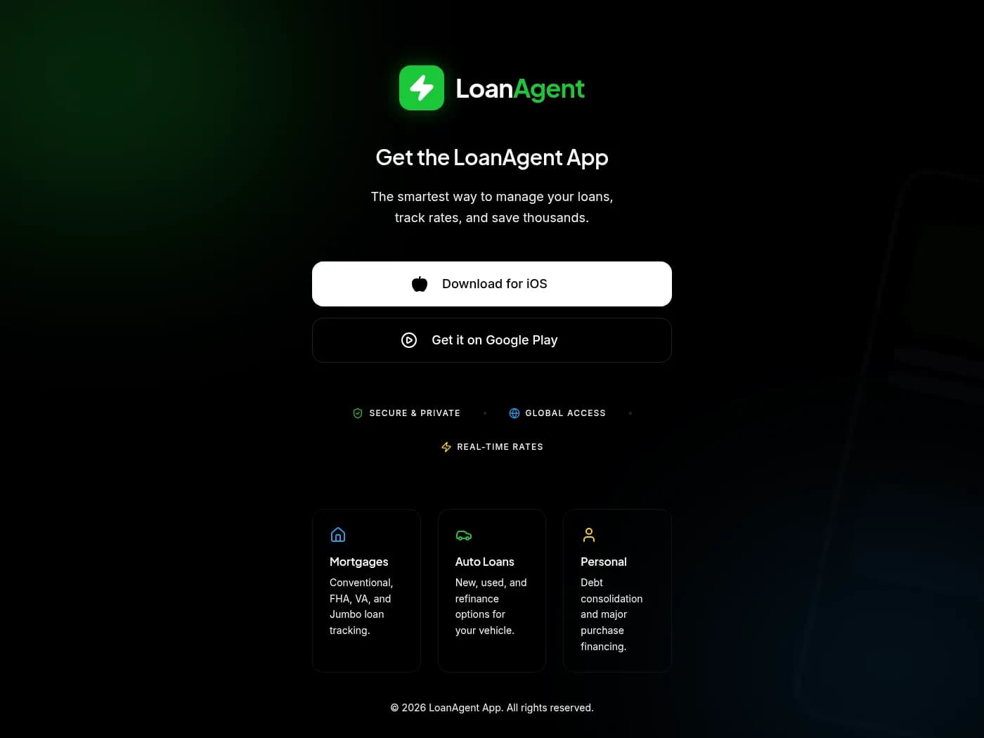 LoanAgent Redirect Page