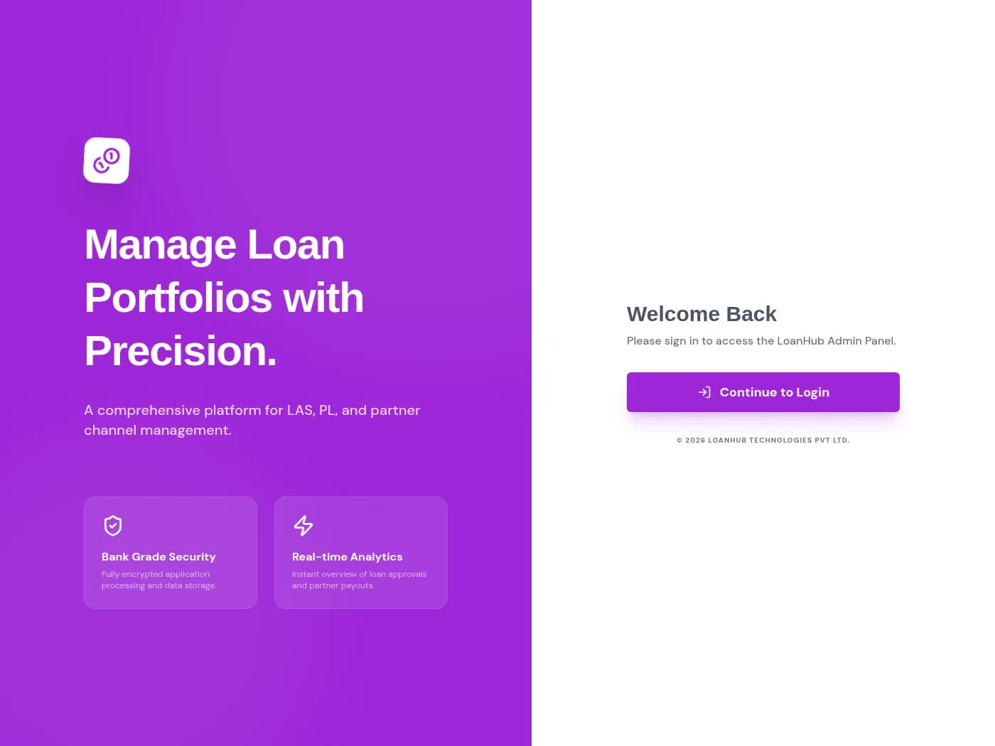 LoanHub Dashboard