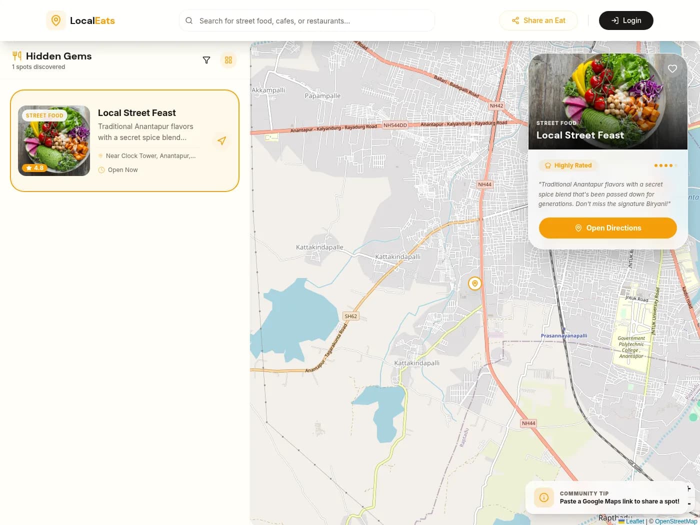 Local Eats Finder
