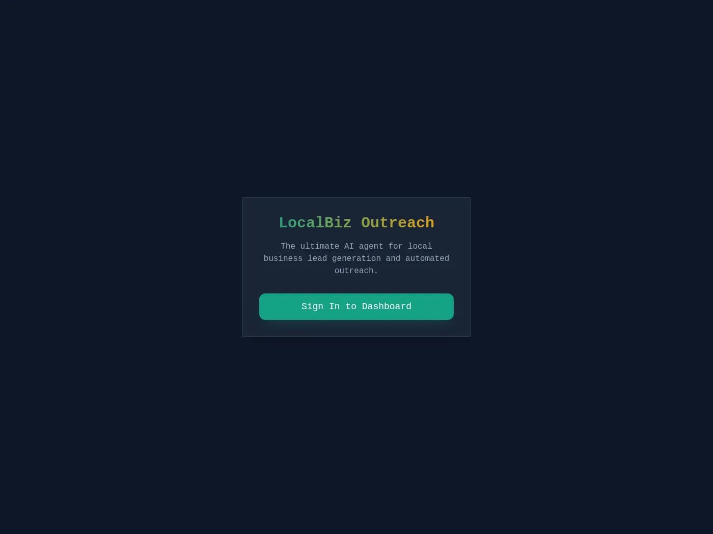 LocalBiz Outreach Agent