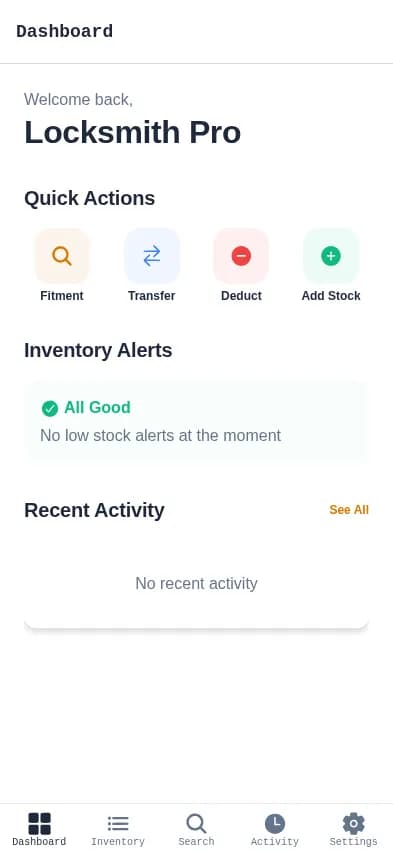 Locksmith Inventory Pro