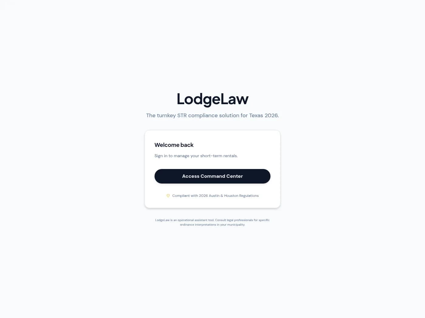 LodgeLaw Compliance Suite