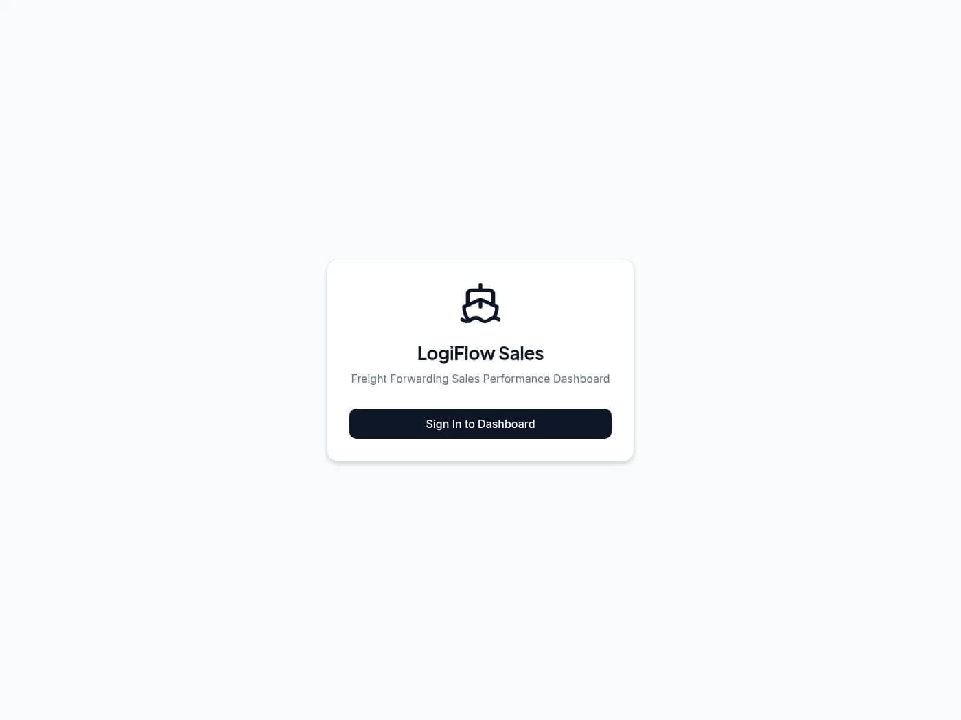 Logistics Sales Dash