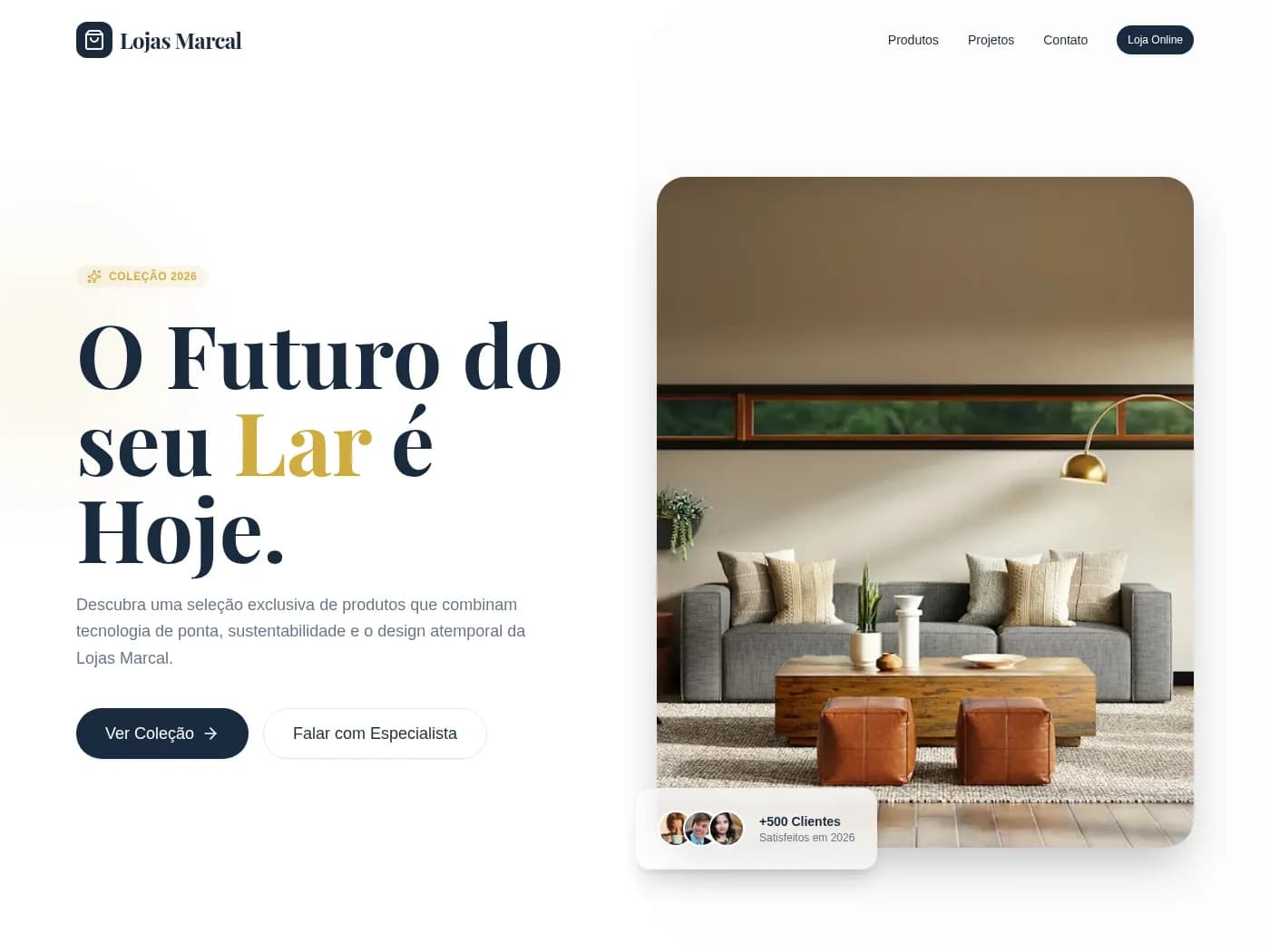 Lojas Marcal 2026 Site
