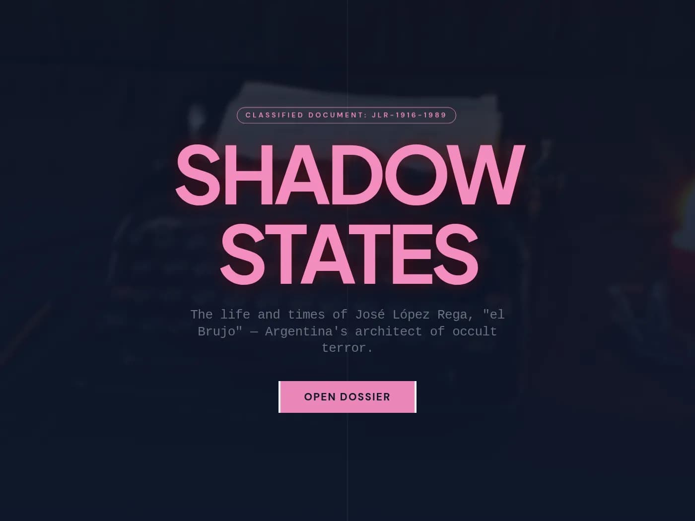 Shadow States Interactive Timeline