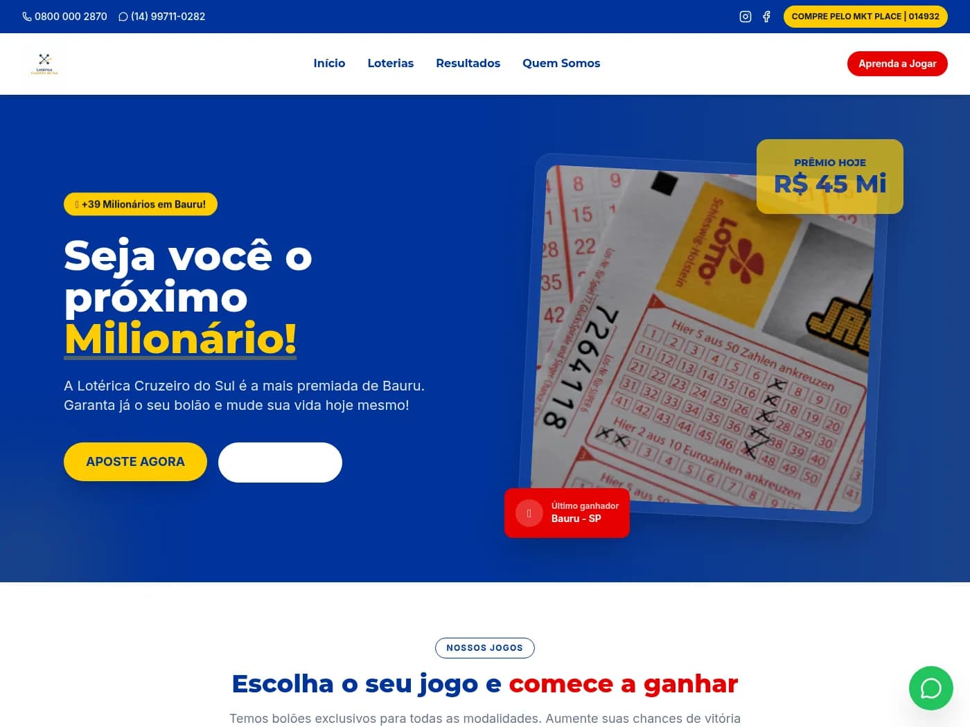 Lotérica Cruzeiro Clone