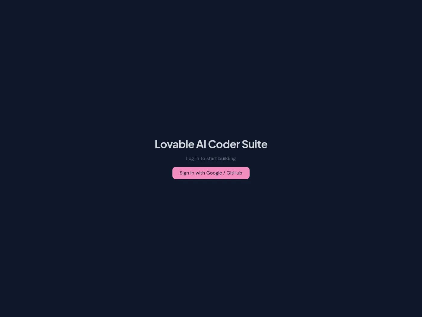 Lovable AI Coder Suite
