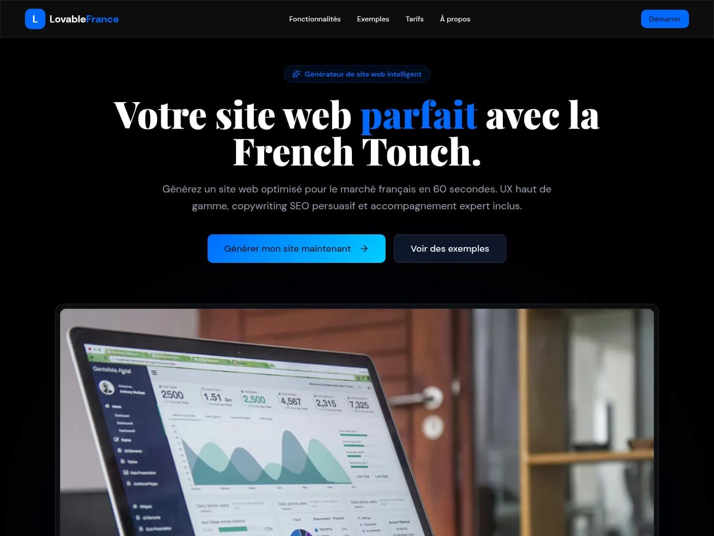 Lovable France Landing