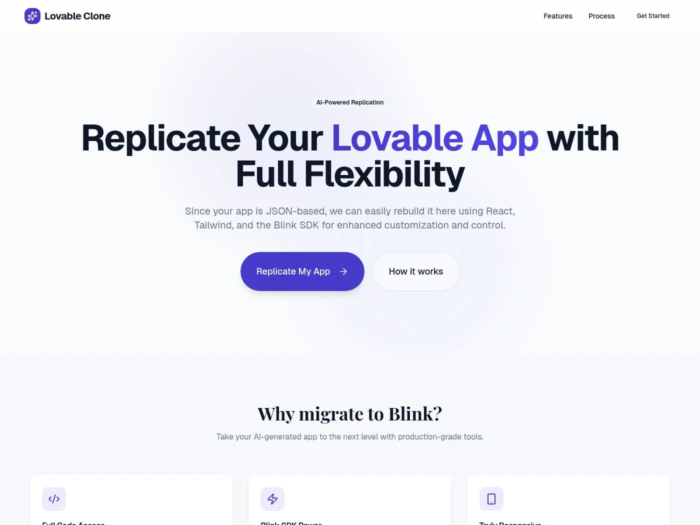 Lovable Web App Clone