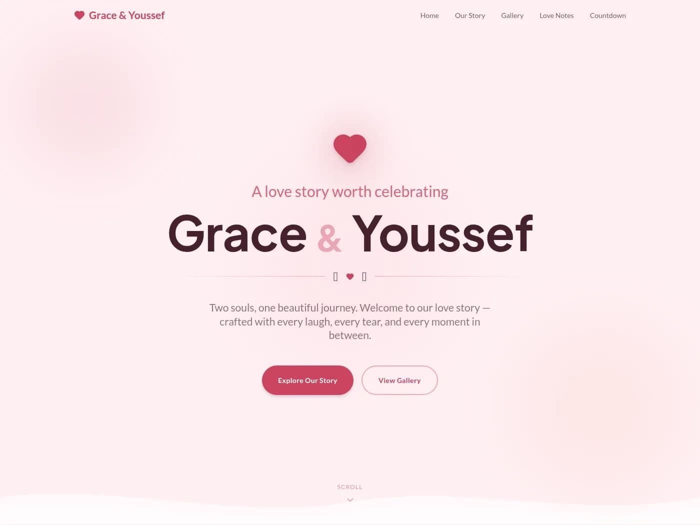 Grace & Youssef Love Site