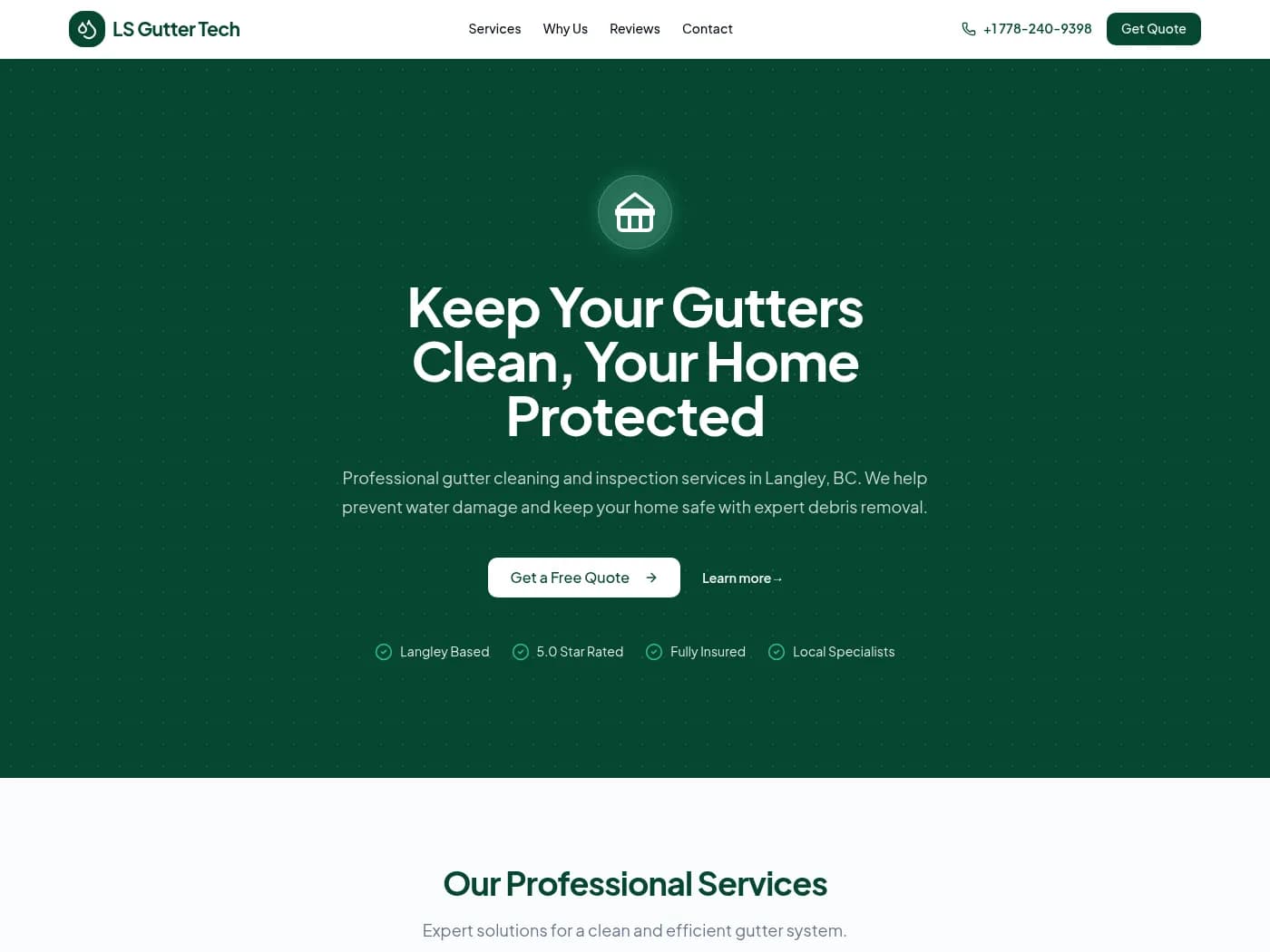 LS Gutter Tech Website