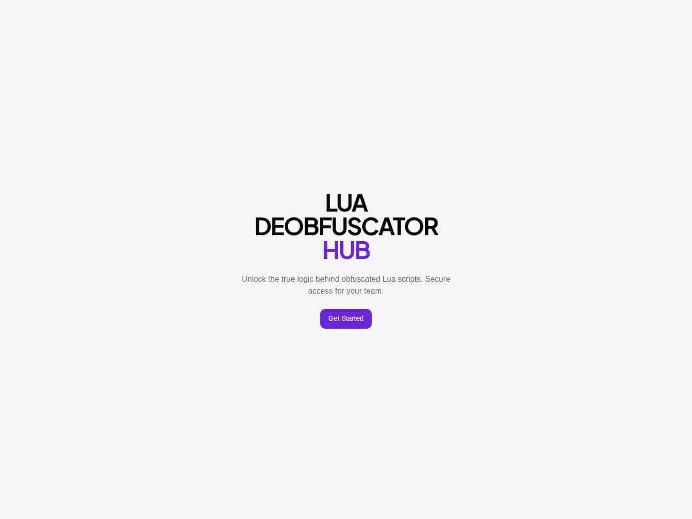Lua Deobfuscator Hub
