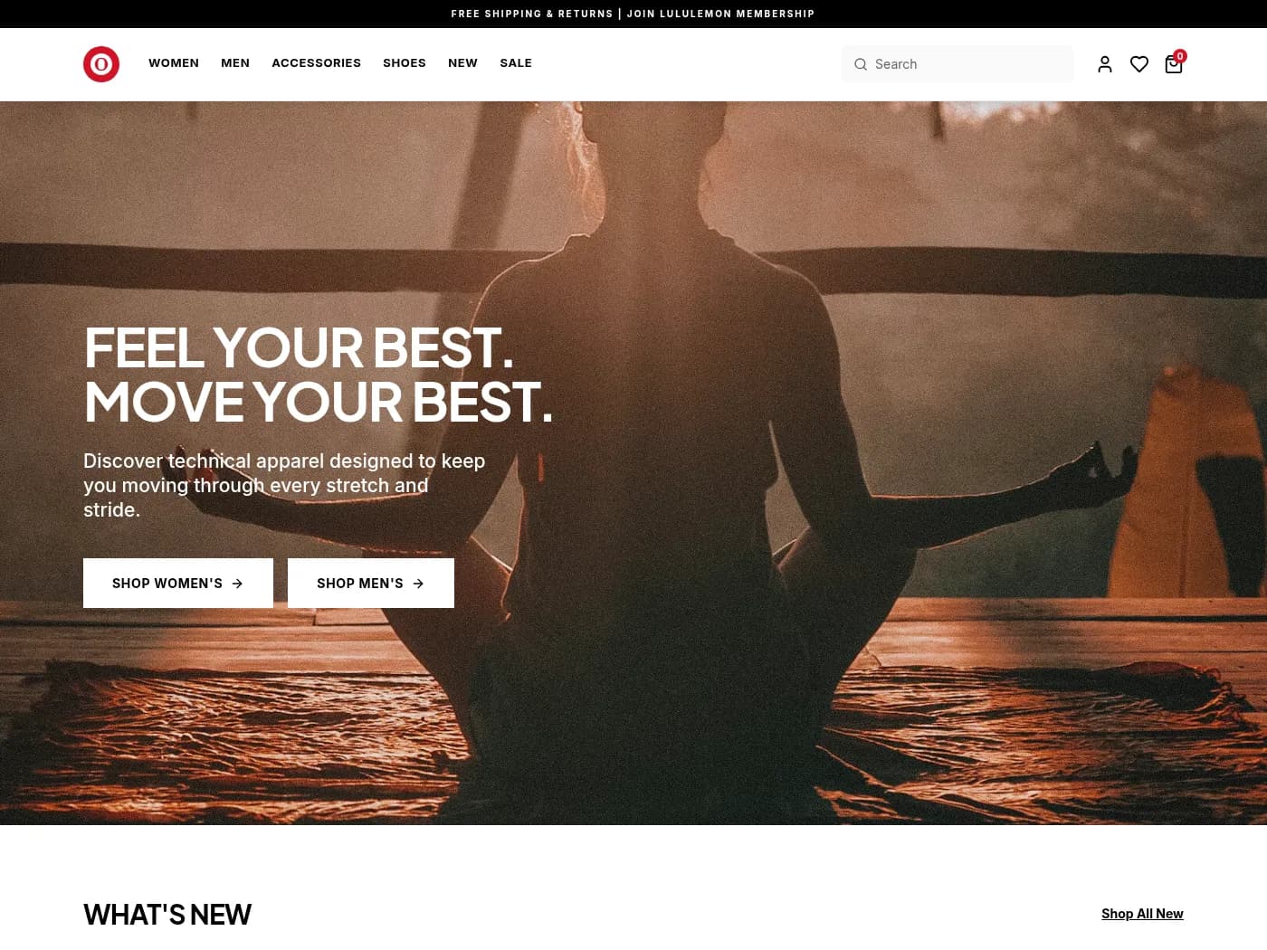 Lululemon Web Clone