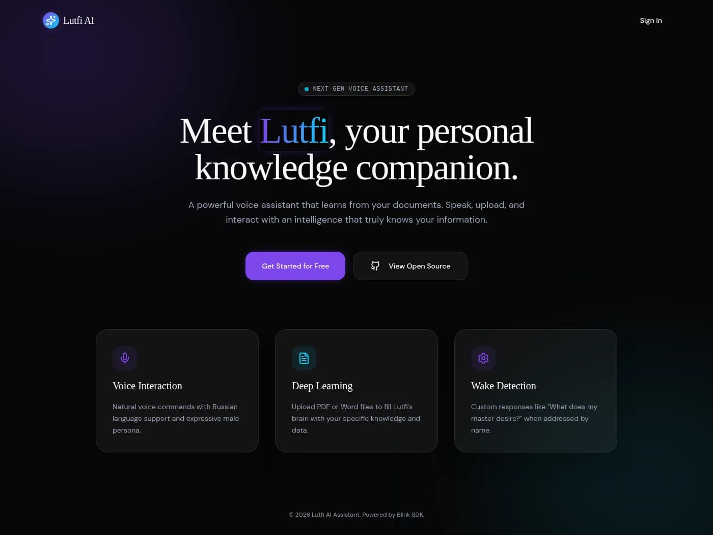 Lutfi Voice Assistant