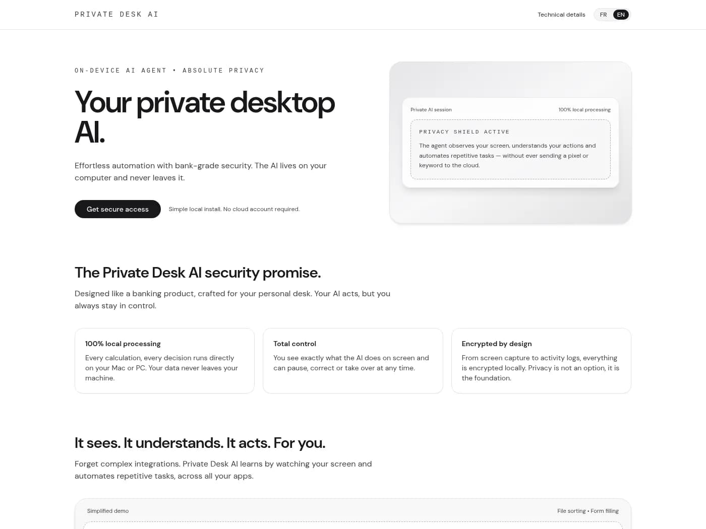 Private Desk AI Site