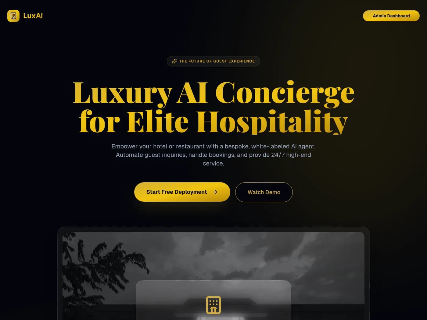 LuxAI Hospitality Suite