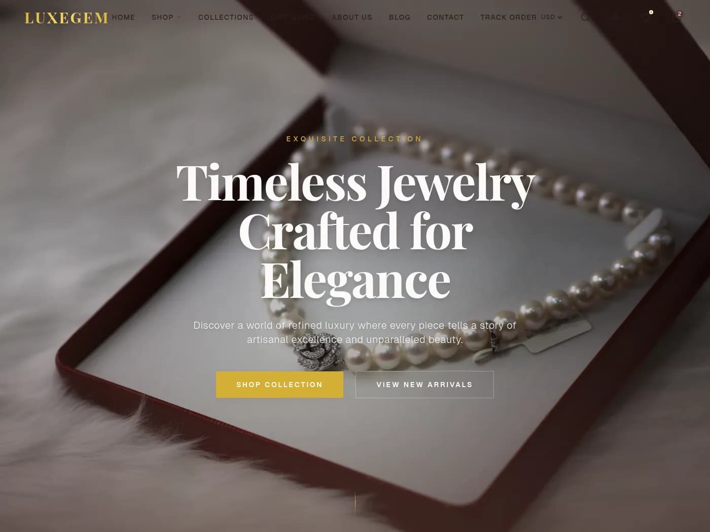 LuxeGem Jewelry Storefront