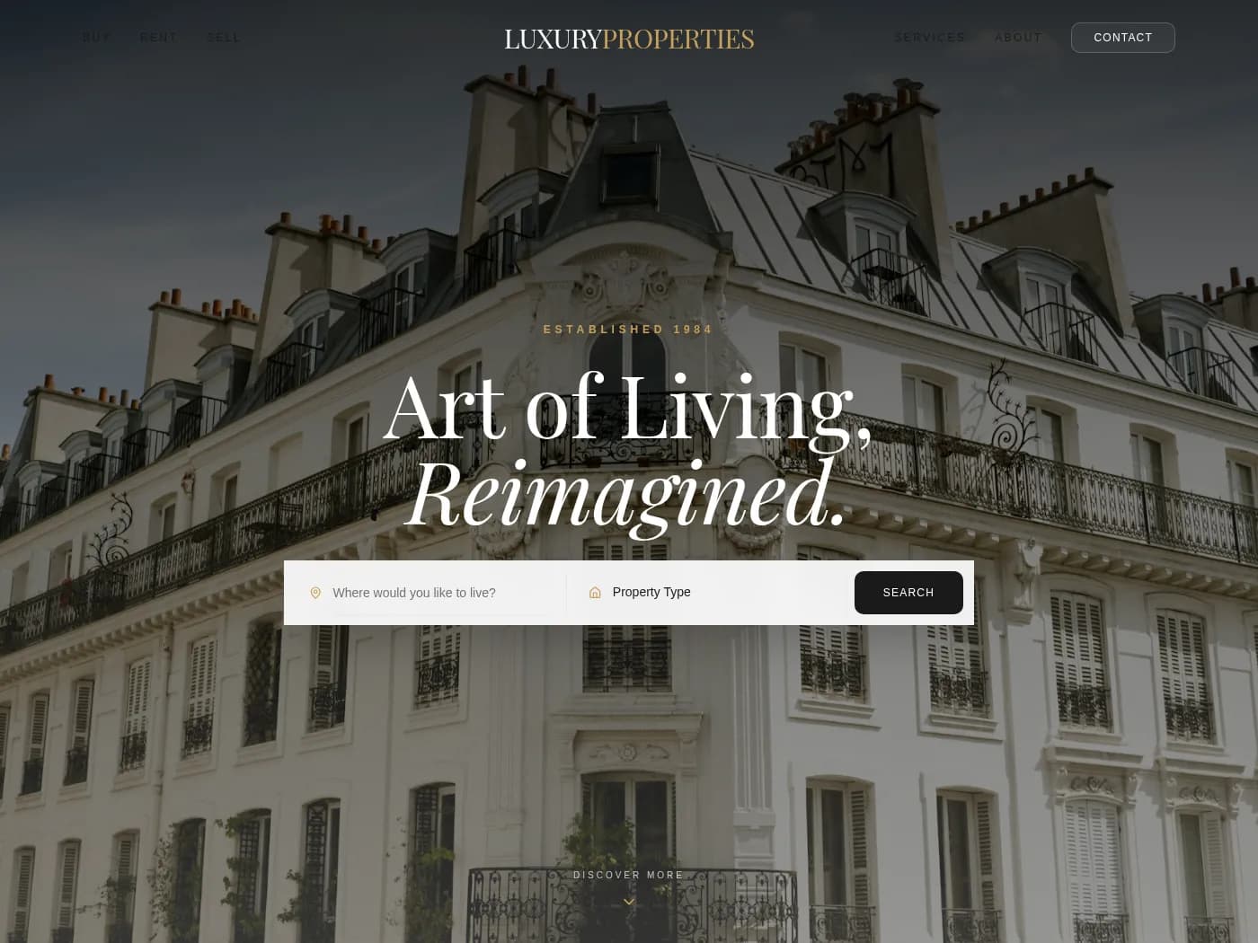 Luxury Properties Web Portal