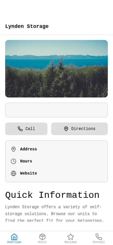 Lynden Storage App
